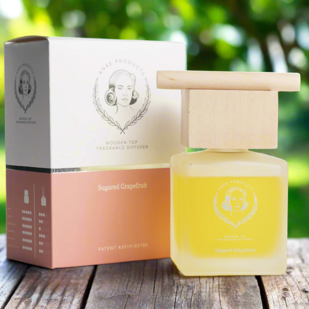 Anke: Wooden Top Fragrance Diffuser 120ml - Sugared Grapefruit – The ...